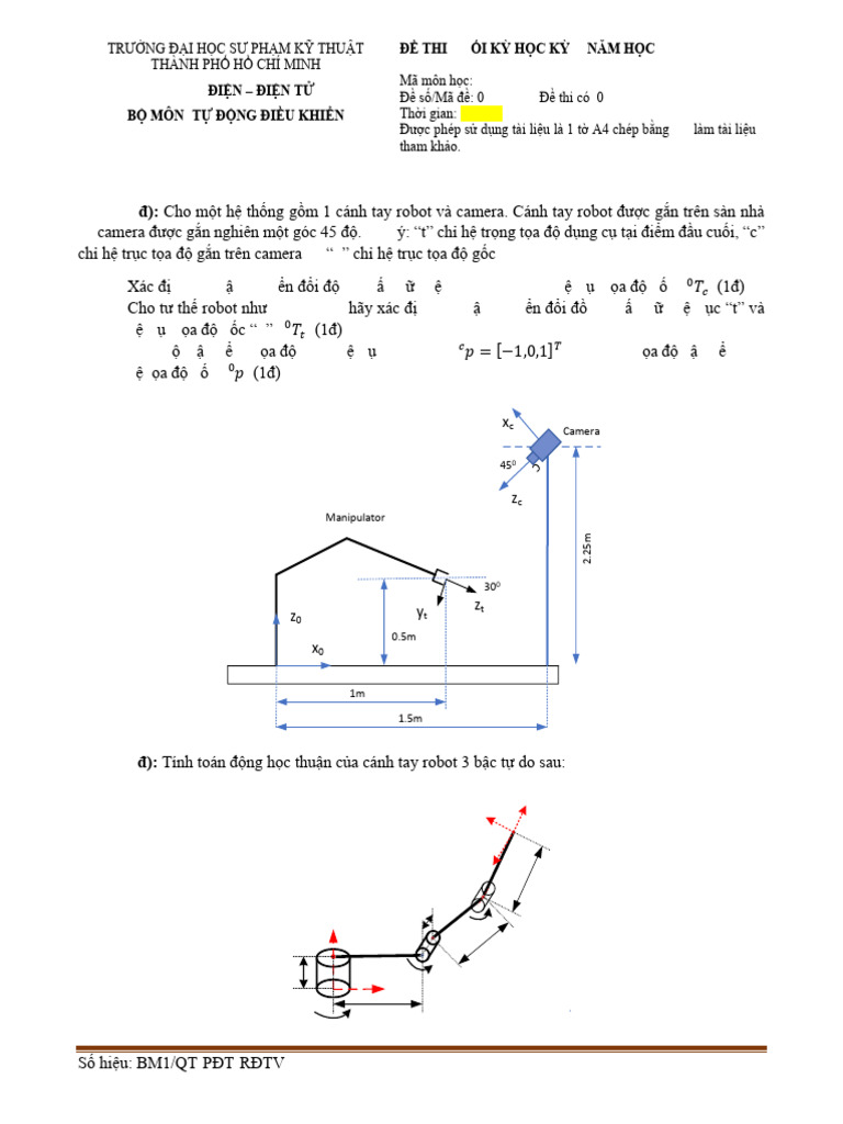 DeThi KTRobot de CLC | PDF