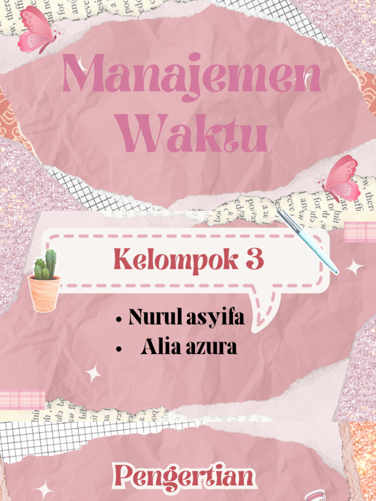 Merah Muda Dan Putih Estetik Buku Kliping Tugas Kelompok Presentasi ...