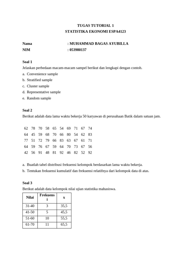 Statistika Ekonomi | PDF