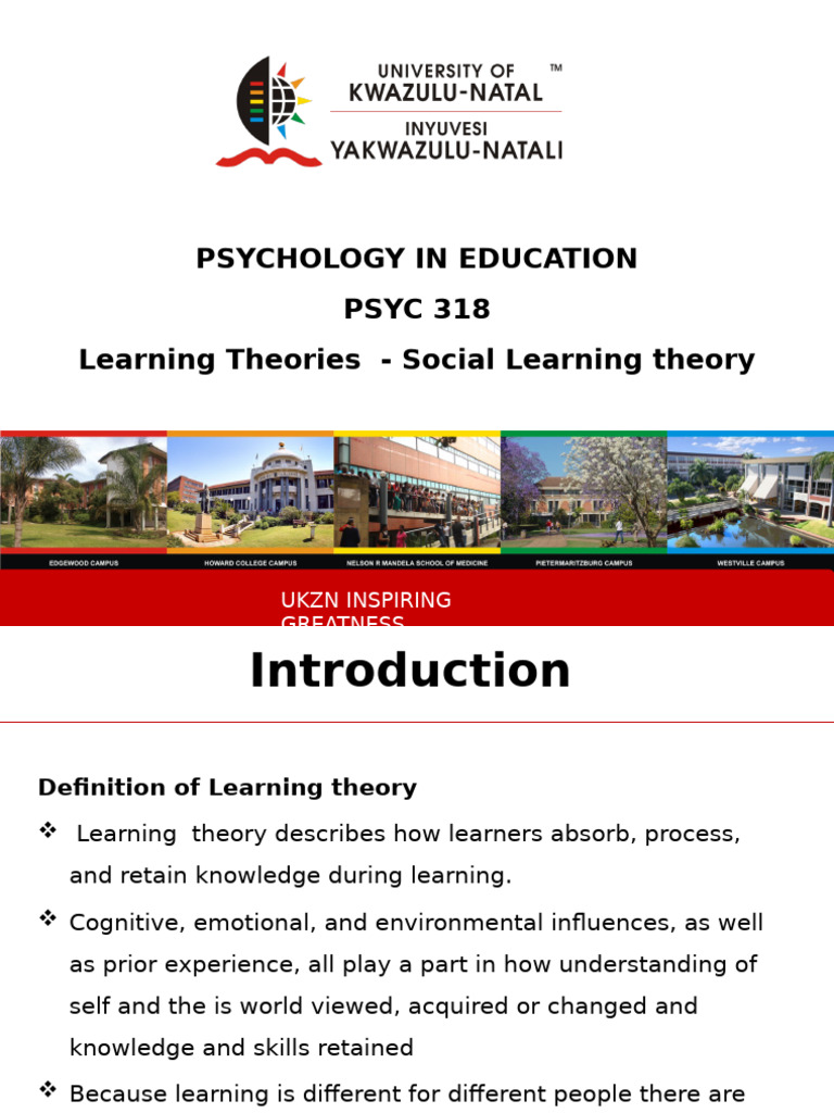 Social Learning Theory | PDF | Learning Theory (Education) | Learning