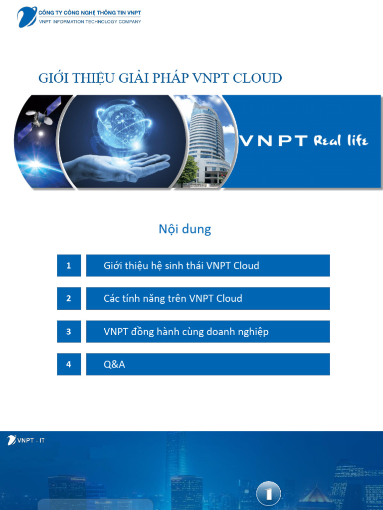 SlideGioiThieuGiaiPhap - VNPT Cloud | PDF