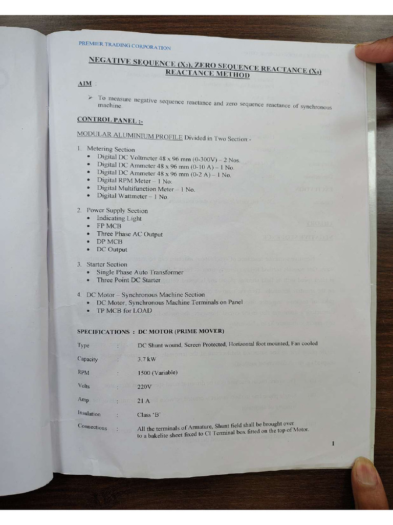 Negative Sequence | PDF