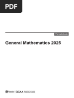 General Mathematics Formula Sheet | PDF