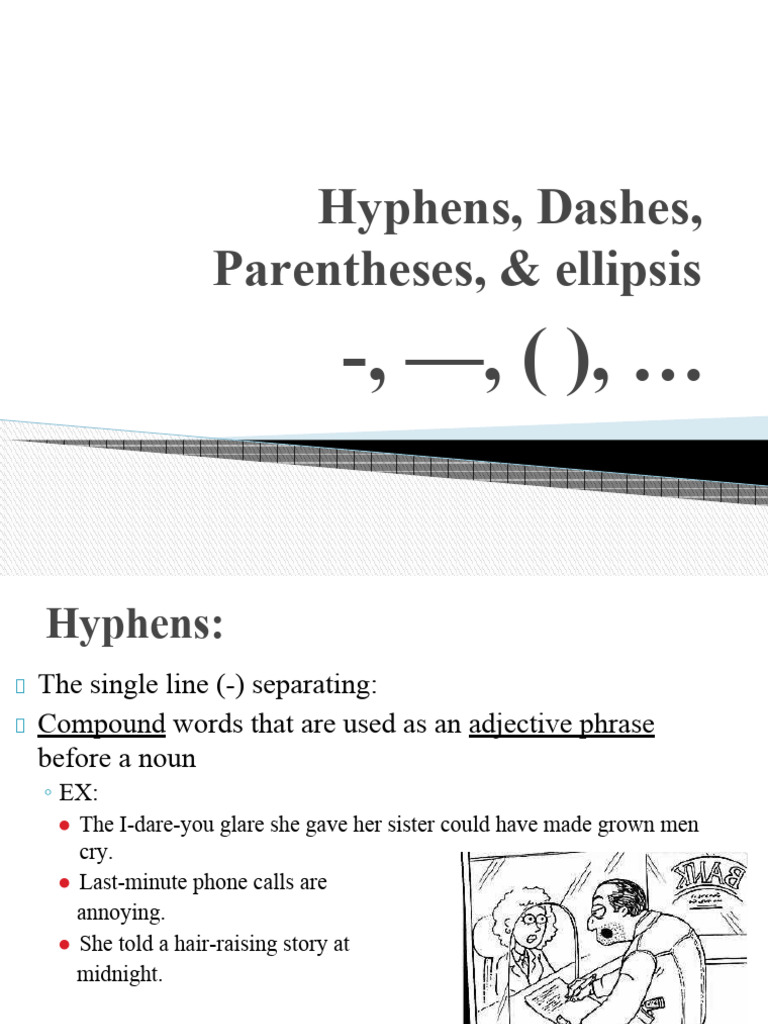 Slide Powerpoint Abt Hyphens English | PDF | Word | Syntax