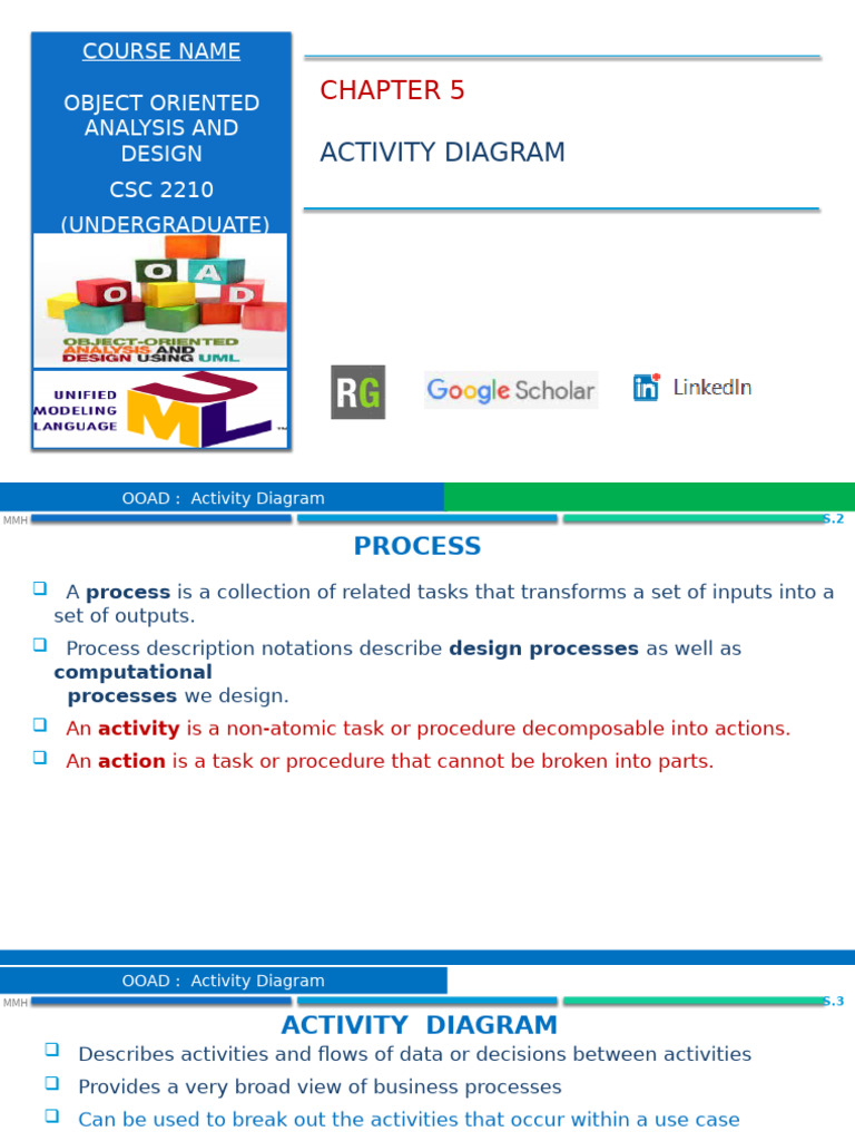 OOAD - Ch.05 - Activity Diagram New | PDF | Unified Modeling Language | Systems Engineering