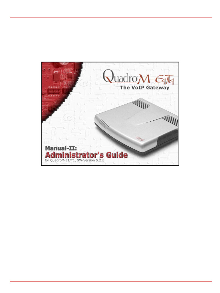 Quadro M E1T1 Manual | PDF | Computer Network | Ip Address