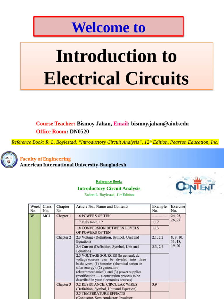 IEC - Mid Lecture-1 | PDF | Voltage | Electric Current