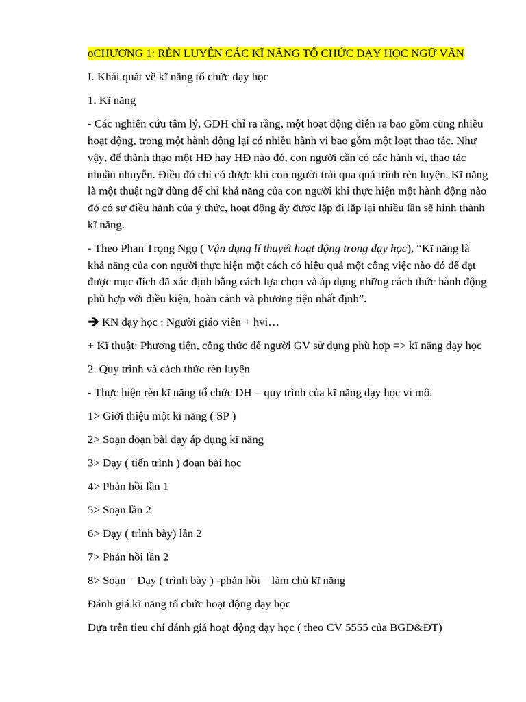 TỔ CHỨC XD DẠY HỌC NGỮ VĂN | PDF