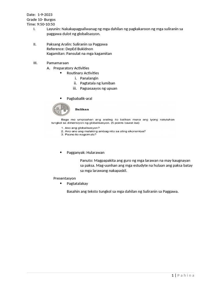 AP Lesson Plan | PDF