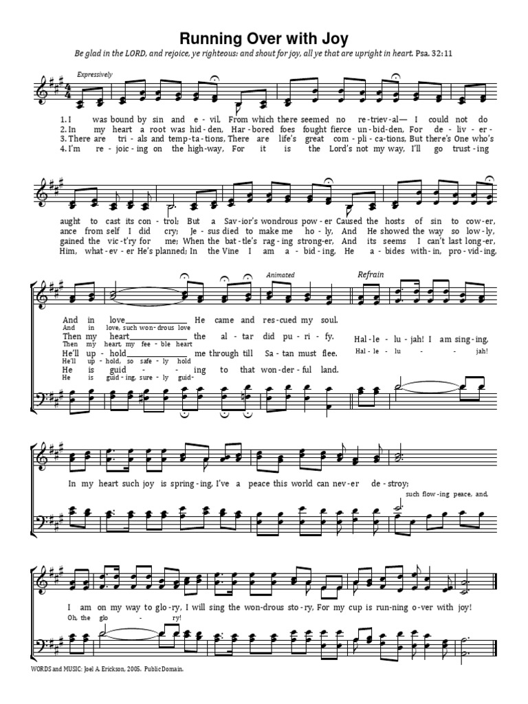 Running Over With Joy | PDF