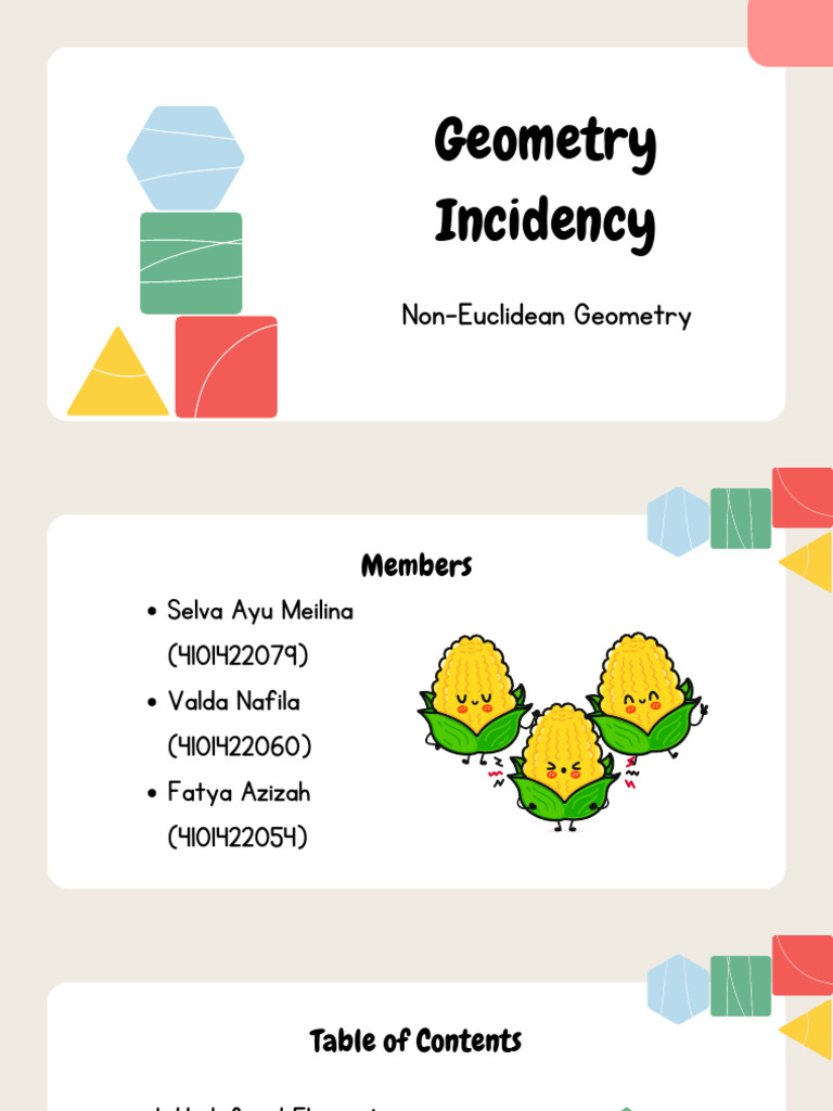 Group 1 - Incidence Geometry | PDF | Line (Geometry) | Geometry