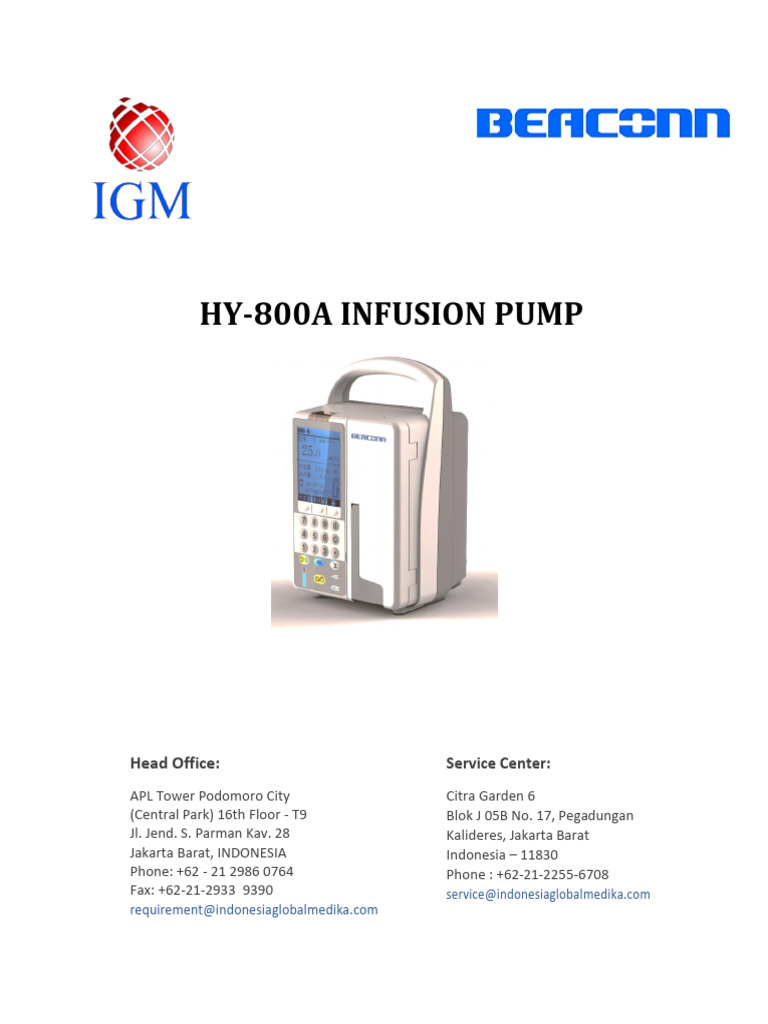 Sop Infusion Pump With Cover 2018 | PDF