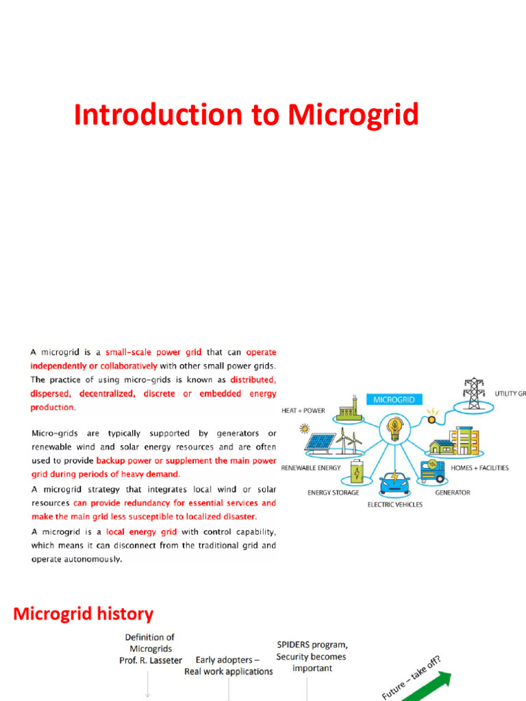 Introduction To Microgrid | PDF