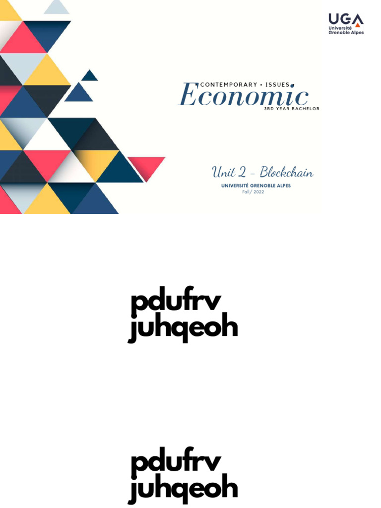 CEI - Lecture 3 (Blockchain) - Compressed | PDF | Applications Of Cryptography | Distributed ...