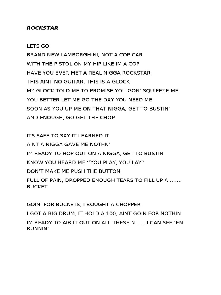 Rockstar | PDF