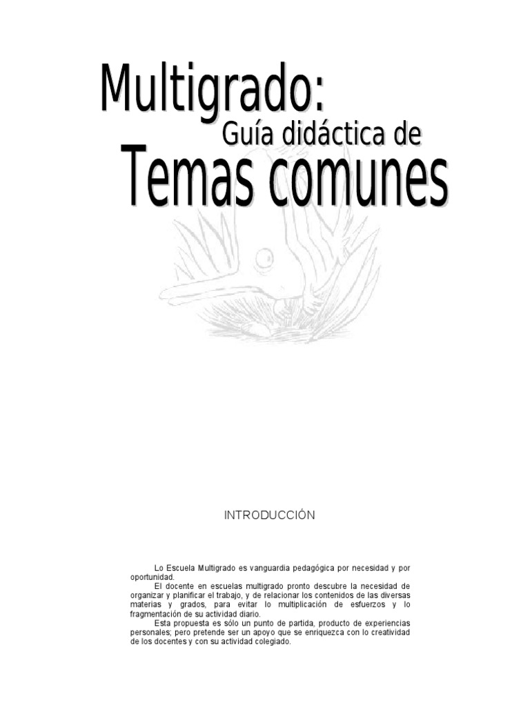 Planeacion Multigrado Tema Comun-Jromo05 | PDF | Diccionario | Lectura ...