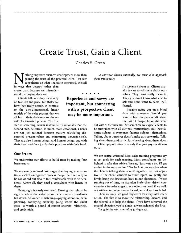Create Trust Cretae Client | PDF