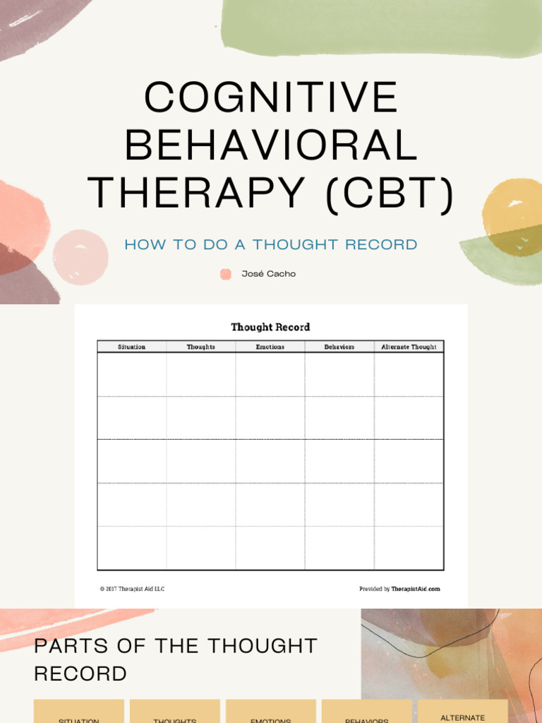Psychology Program CBT Thought Record | PDF
