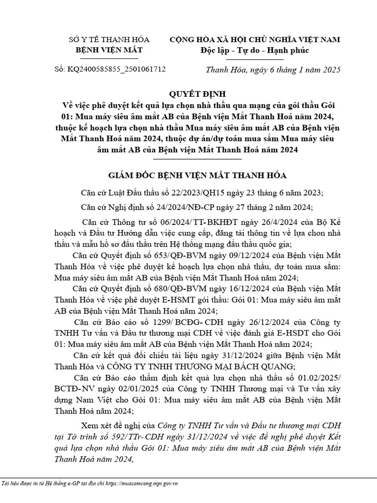 BVM Thanh Hóa | PDF