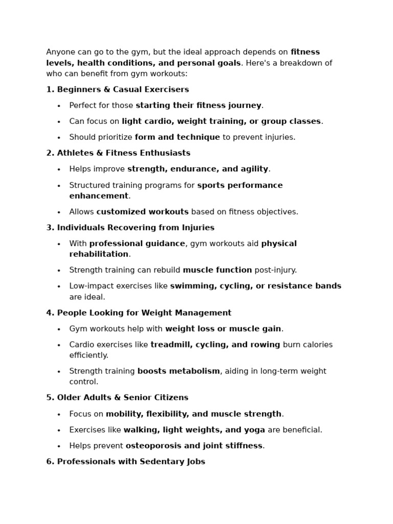 Gym Requirements | PDF