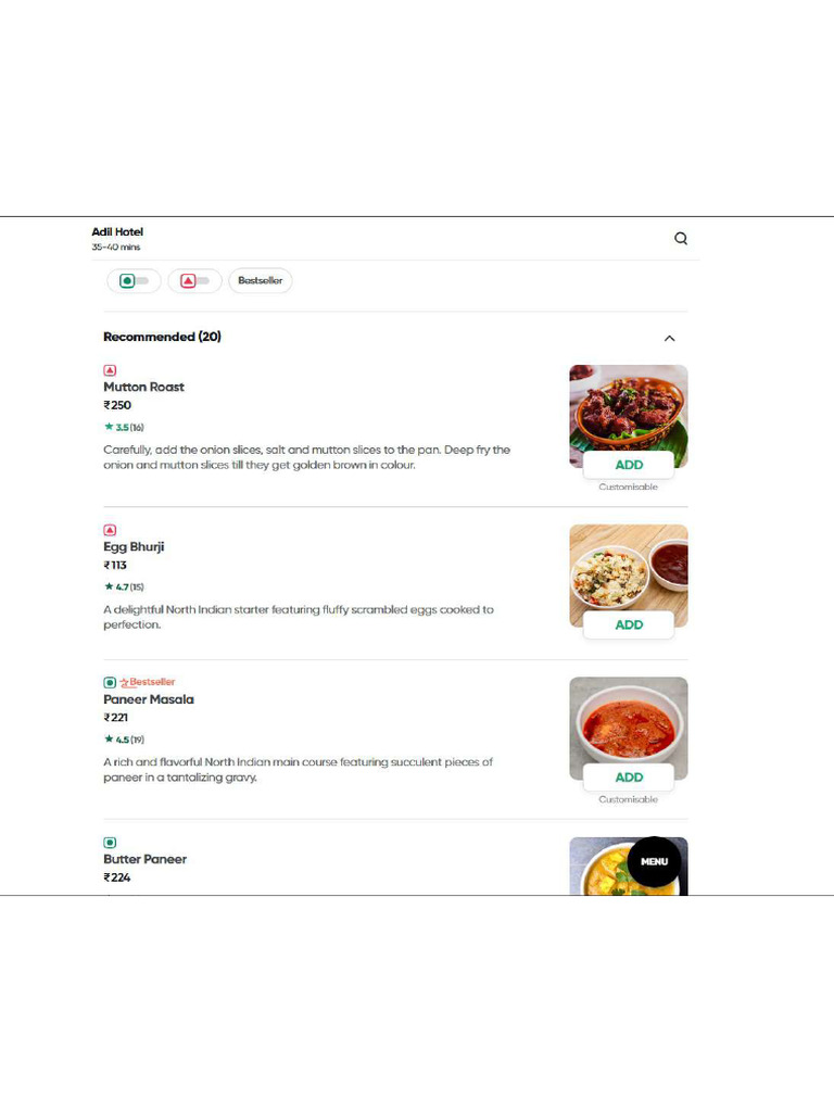 Swiggy Interface | PDF