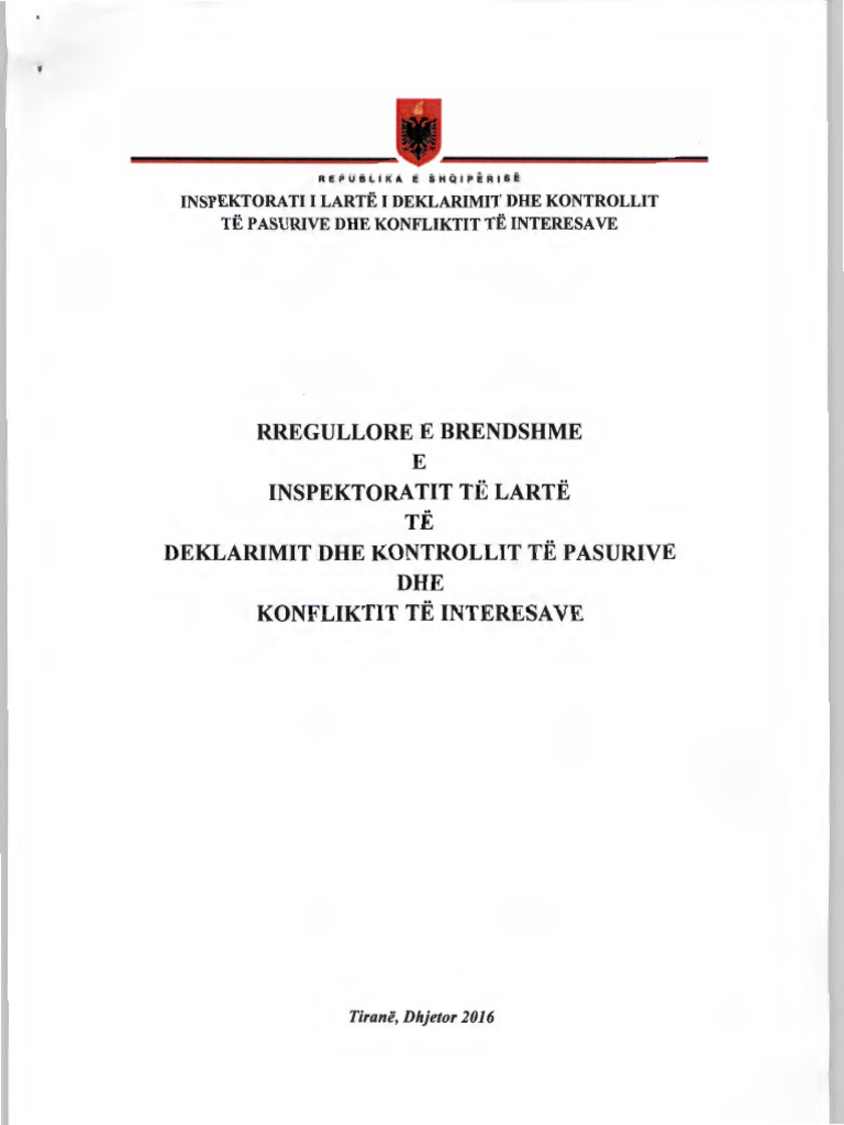 Rregullore-E-Brendshme Ildkpki | PDF