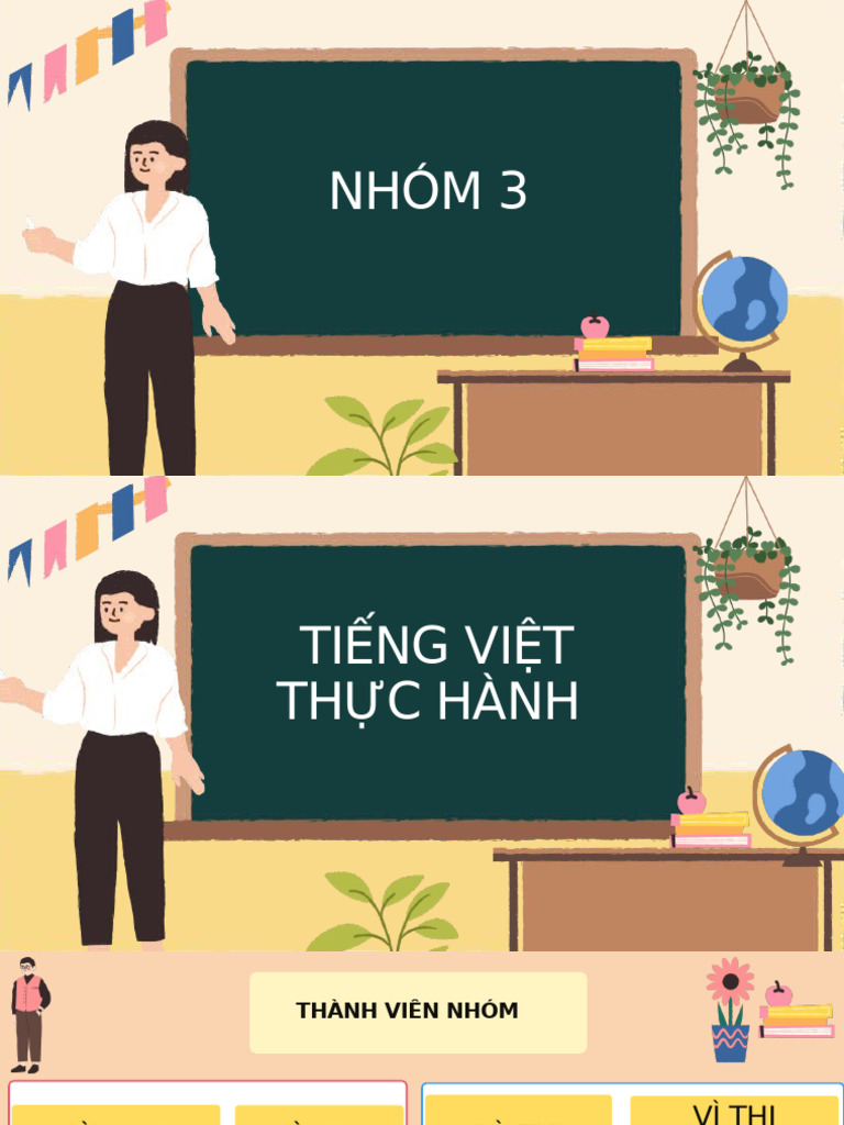 thuyết trình nhóm 3 môn TVTH | PDF