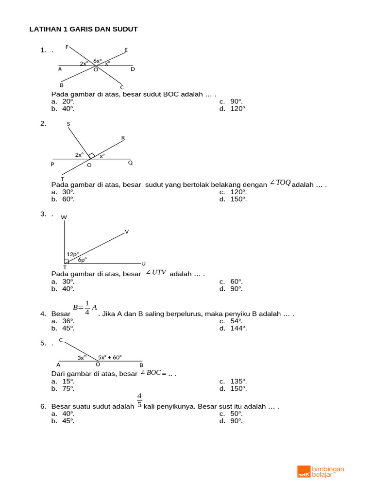 Latihan 1 Sat Mat Jeremy Semester 2 | PDF