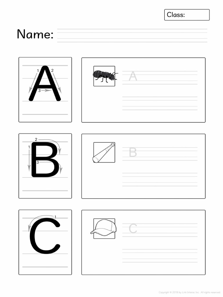 Sounds and Letters Worksheets WC1 (All) Uppercase | PDF