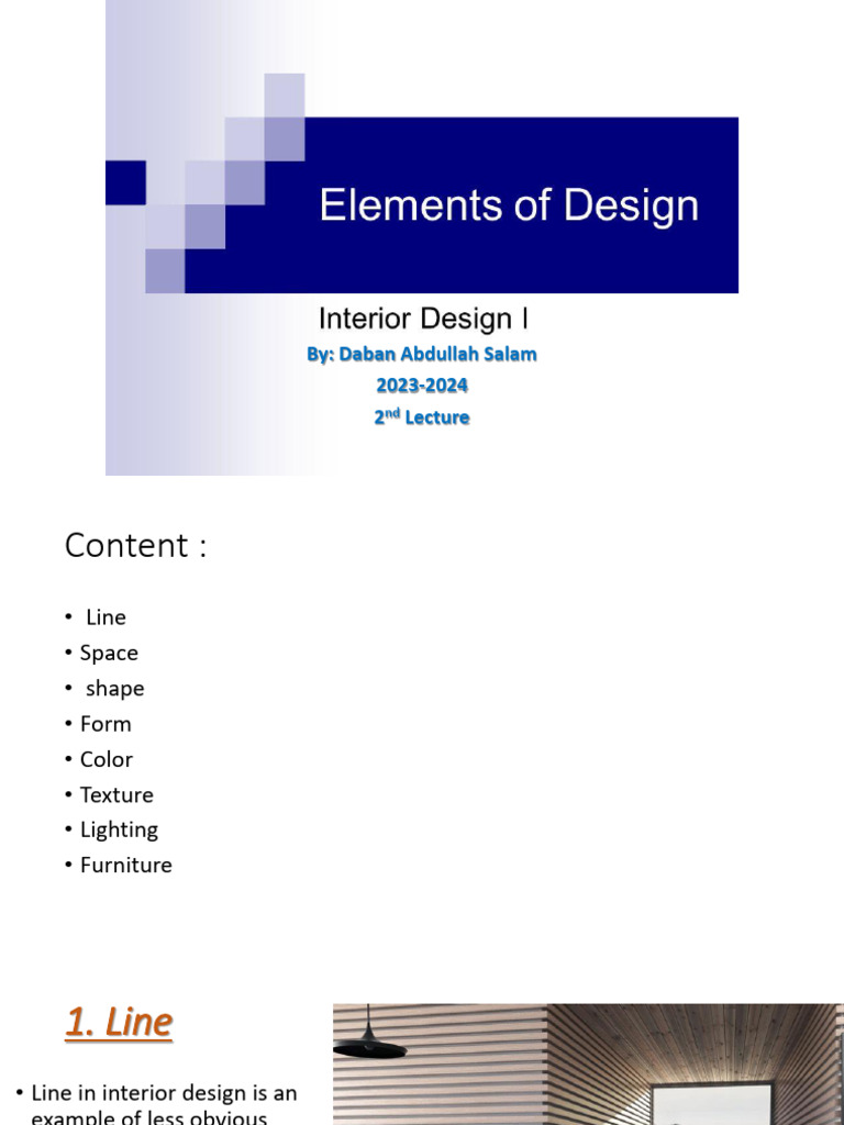 Elements of Interior Design | PDF | Lighting | Interior Design