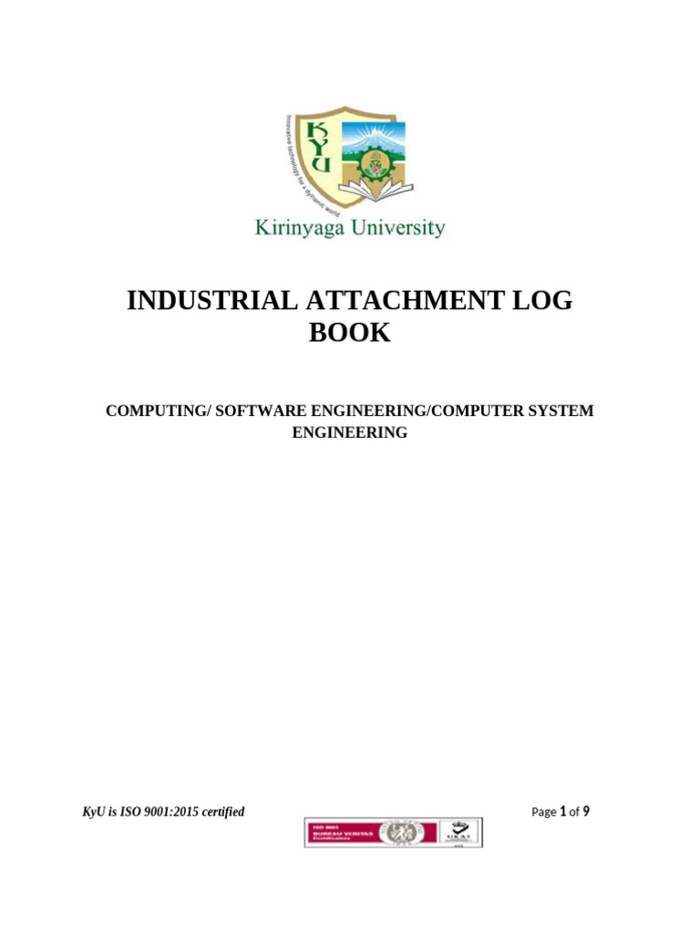Software Engineering ATTACHMENT LOG BOOK | PDF | Computer Network | Information And ...