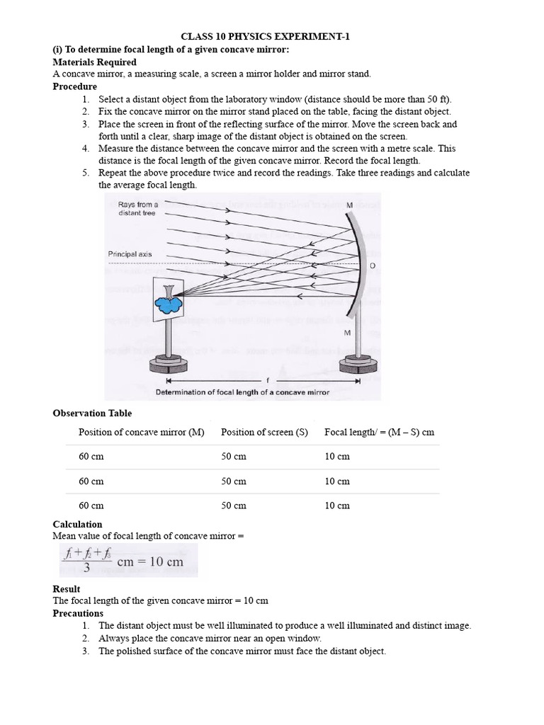 Class 10 Physics Experiment 2024-25 | PDF | Series And Parallel ...