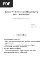 Bumper Production Economics Project With Images | PDF | Economics | Supply And Demand