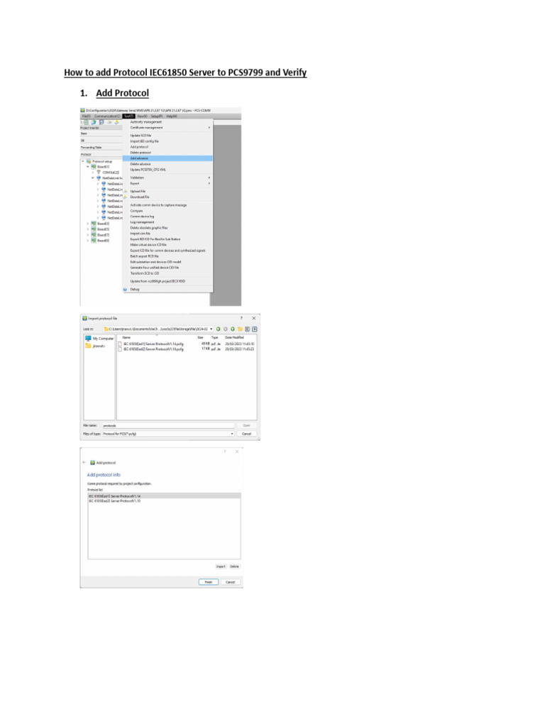 Gateway Time Sync Fail Add Protocol Iec61850 Server to Pcs9799 and Verify Rev.2 | PDF