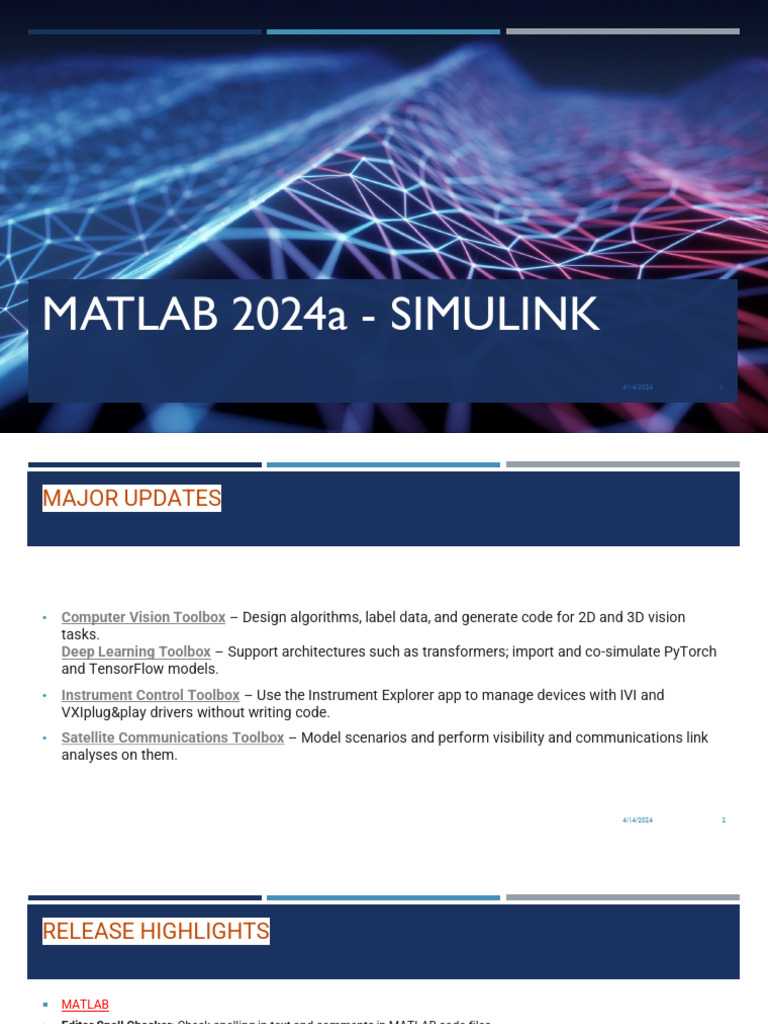Curs 7 Matlab 2024a - SIMULINK | PDF