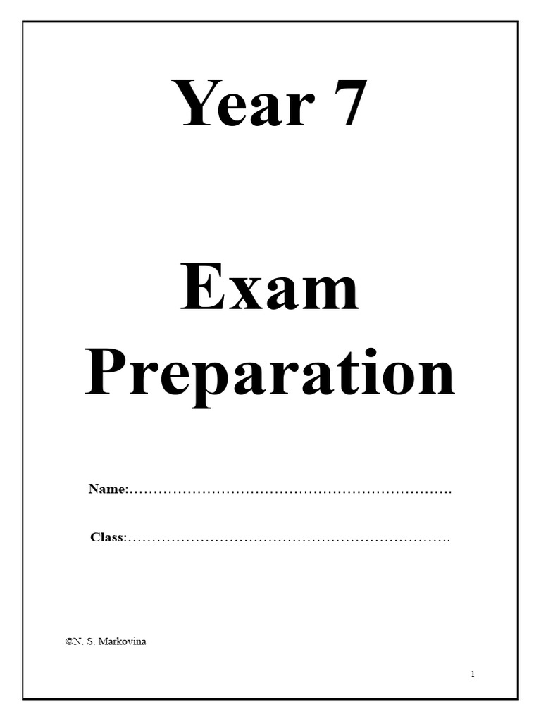 Year 7 Science Exam Preparation Guide | PDF | Water Cycle | Density