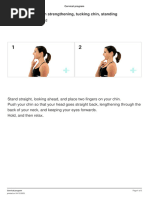 Cervical Home Exercise | PDF | Anatomical Terms Of Motion ...