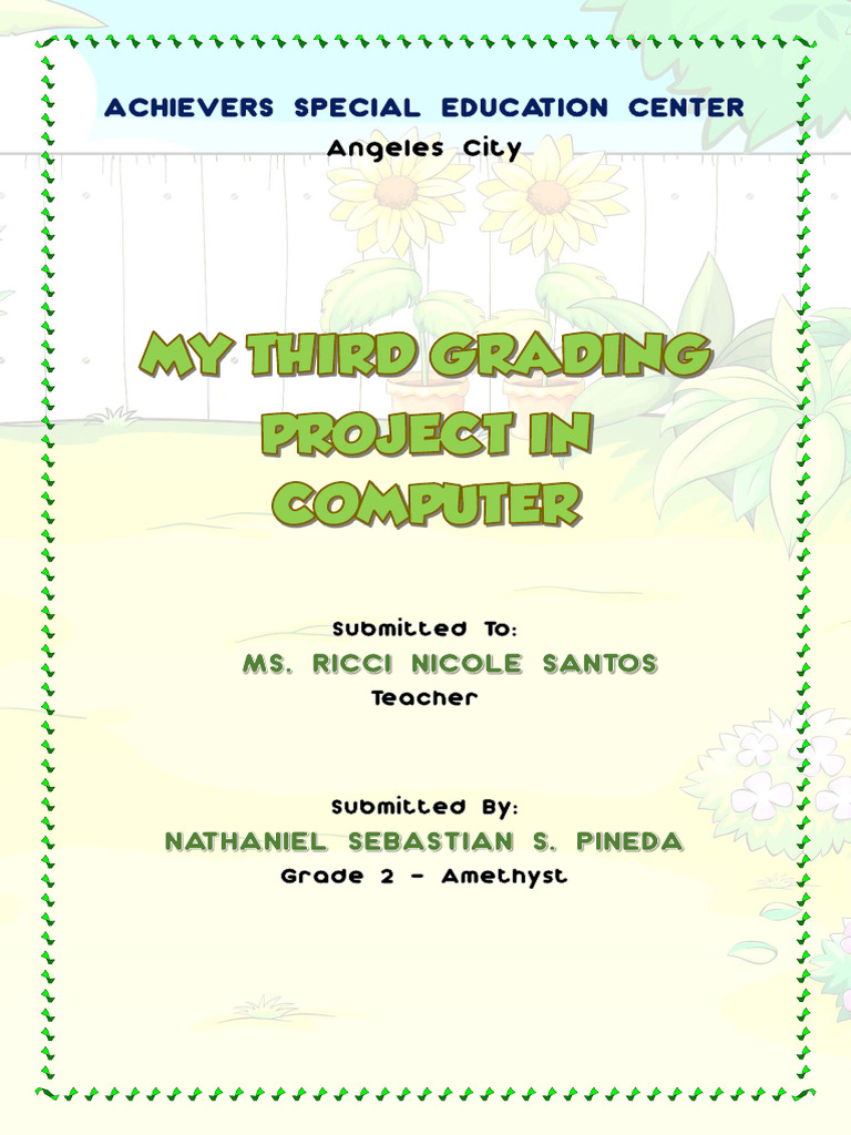Achievers Special Education Center - 3rd Grading Project | PDF