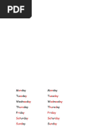 Abbreviations for Days of the Week | PDF | Career & Growth | Language ...