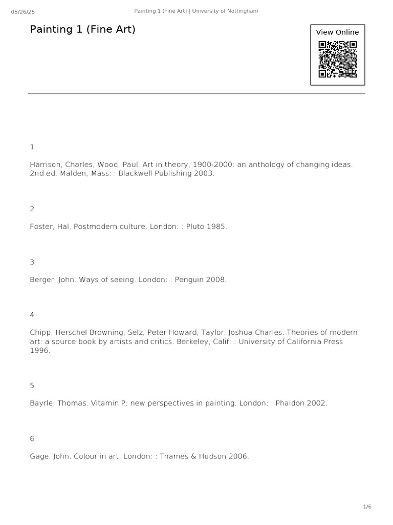 List Bibliography | PDF | Contemporary Art | The Arts