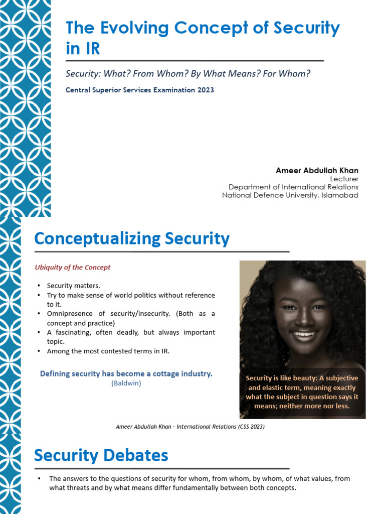 20 The Evolving Concept of Security (CSS) | PDF | Concept | Political ...
