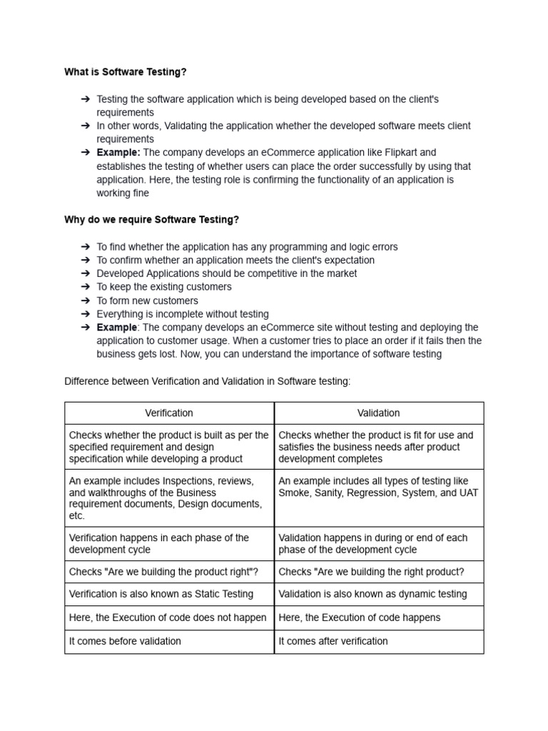 Sofware Testing Documents Pdf Software Testing Agile Software 4140