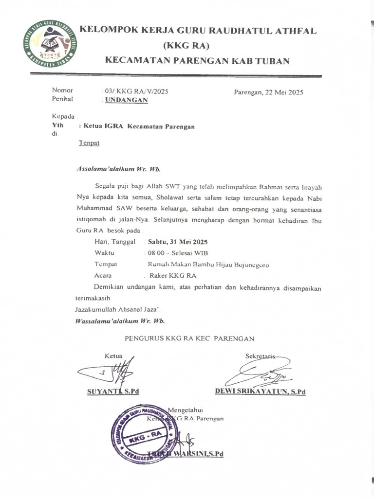 undangan kepala igra | PDF