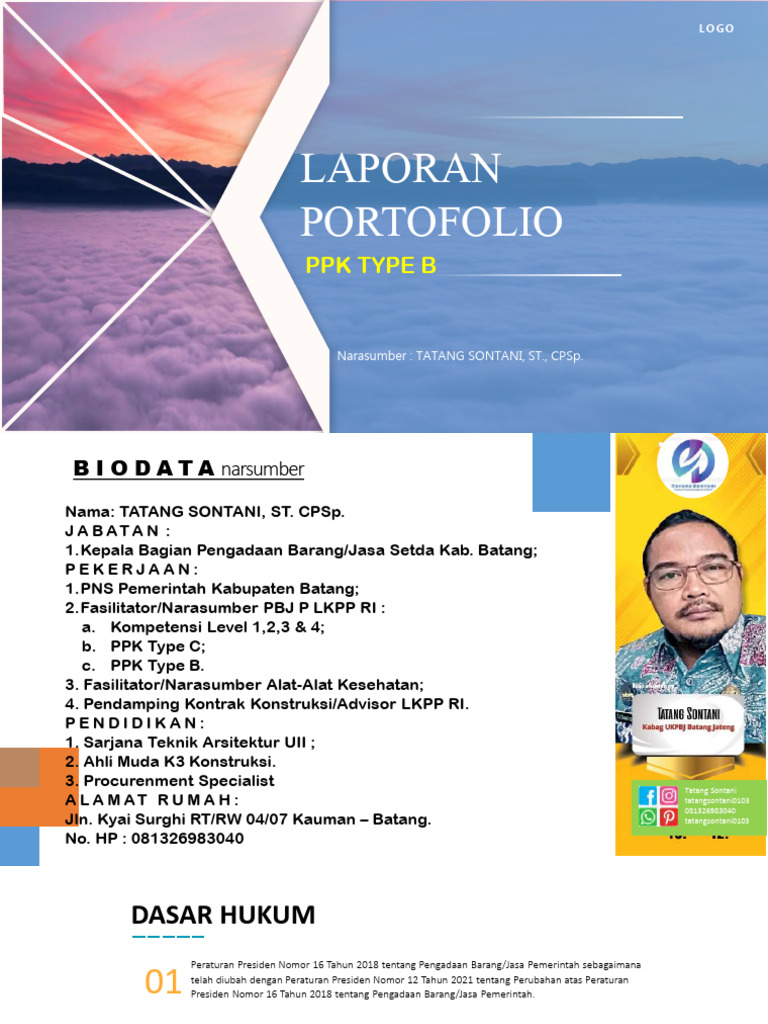 Format Laporan PPK Type B-1 | PDF