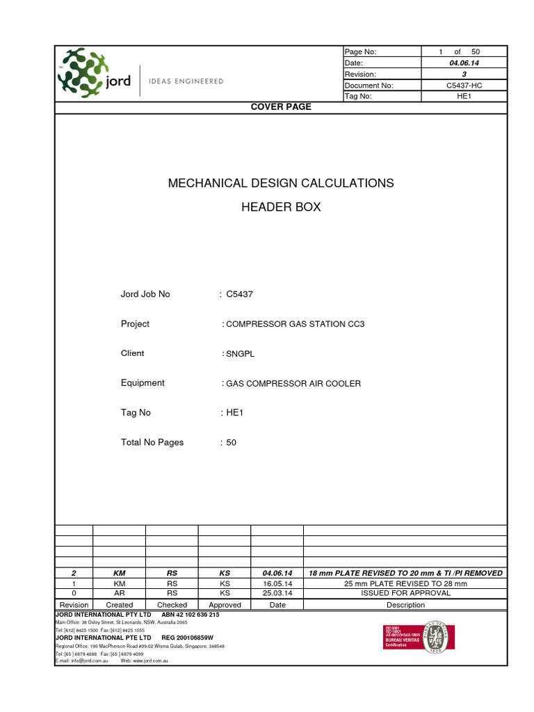 Pdfcoffee.com Non Circular Air Cooler Design Calculations PDF Free | PDF | Pressure | Mechanical ...