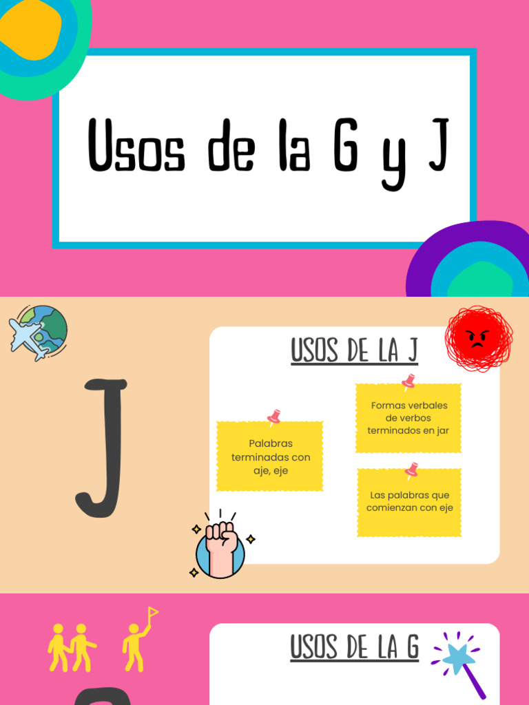 Usos de La G Y J - 2 Básico PDF | PDF
