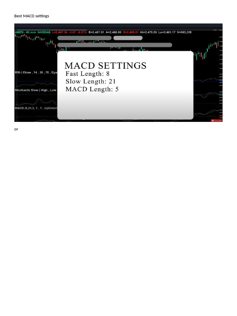 Best MACD Settings | PDF