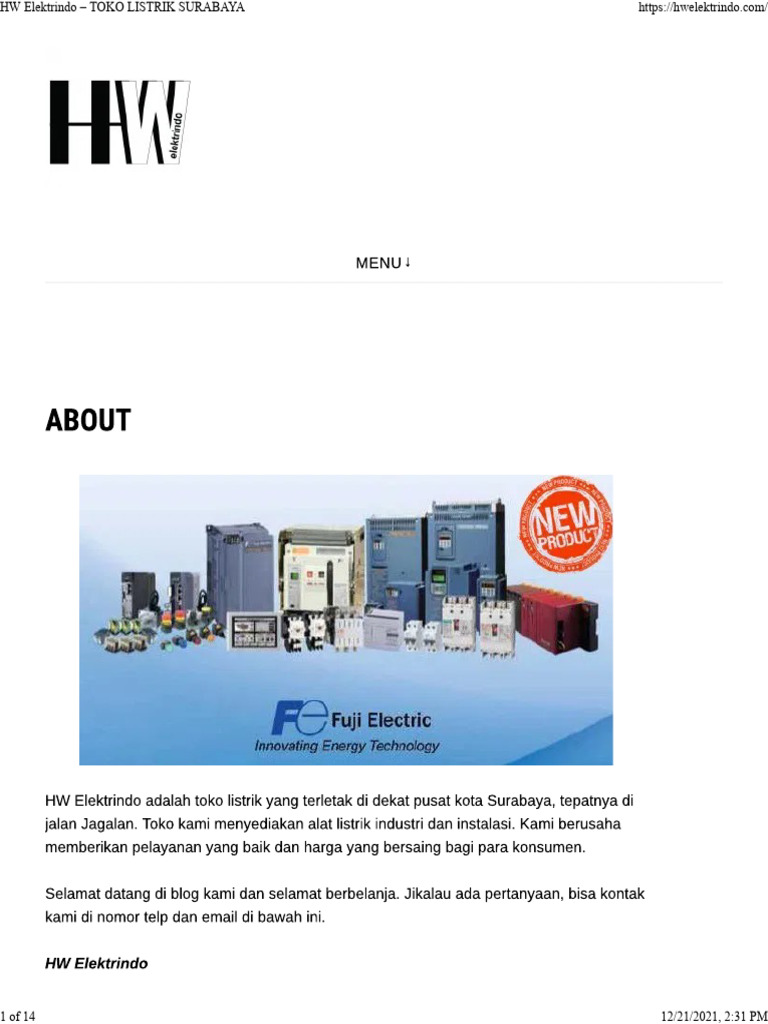 HW Elektrindo KWH Meter | PDF