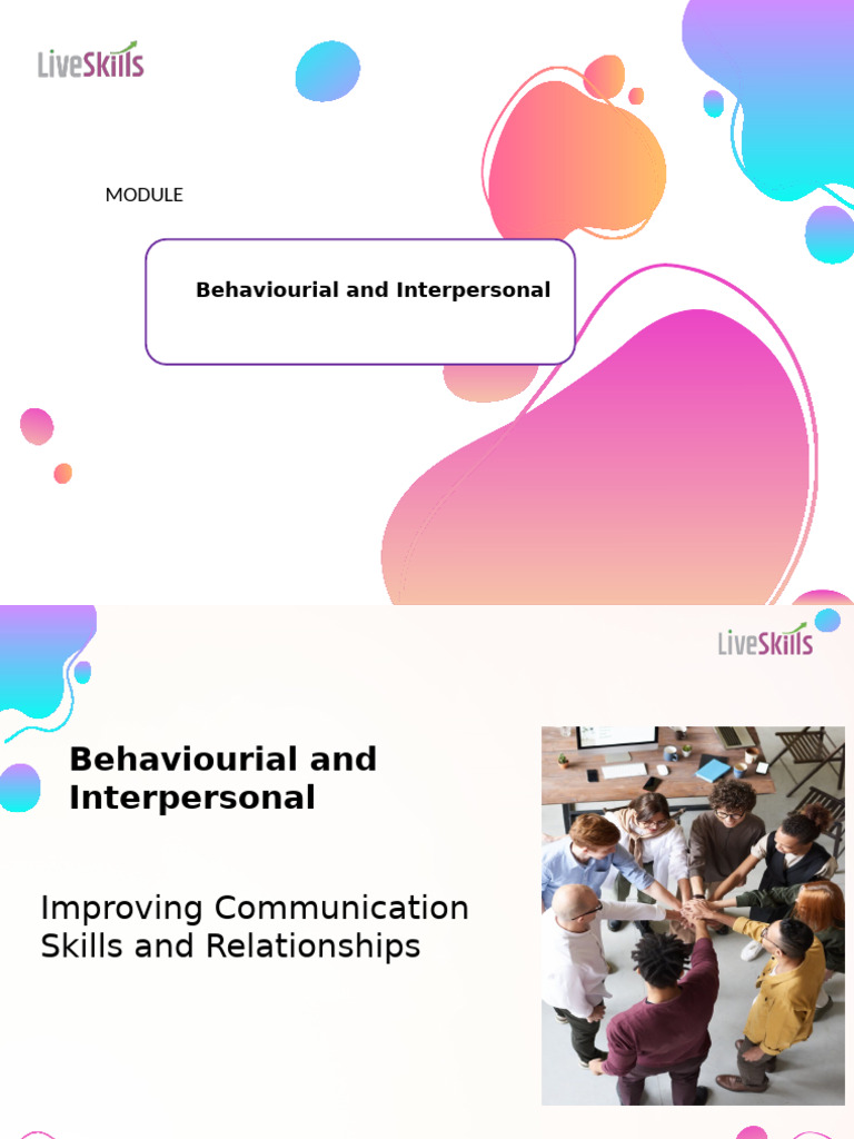 Behaviourial and Interpersonal | PDF | Communication | Nonverbal ...