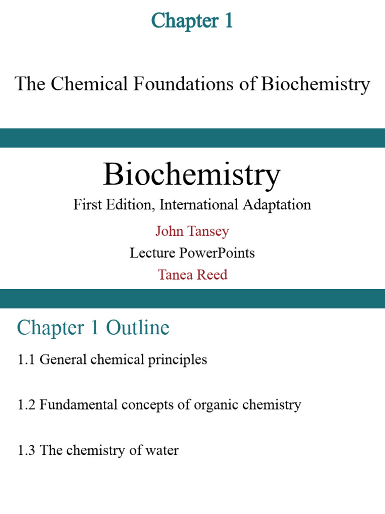 Chapter1 - The Chemical Functions of Biochemistry | PDF | Gibbs Free Energy | Acid